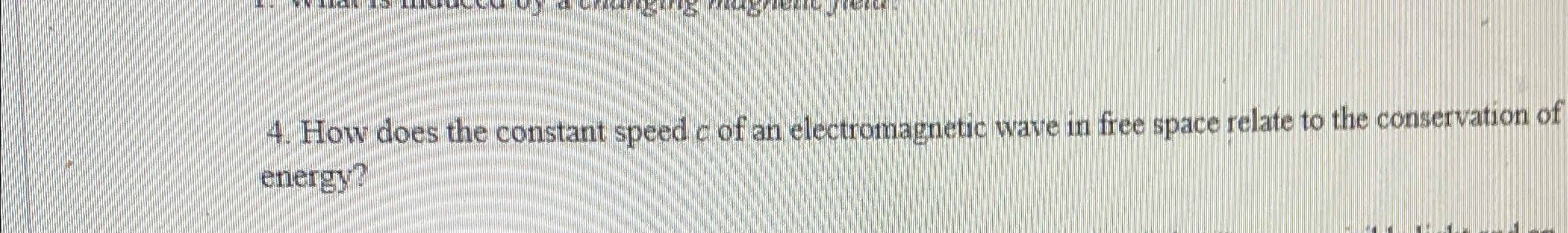 Solved How Does The Constant Speed Cof An Electromagnetic