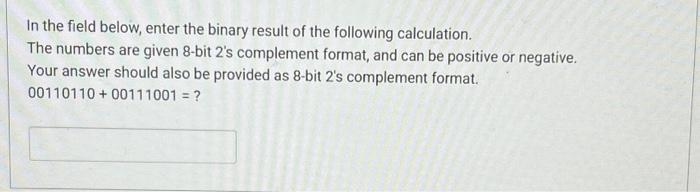 Solved What indicates a negative number in the two's | Chegg.com