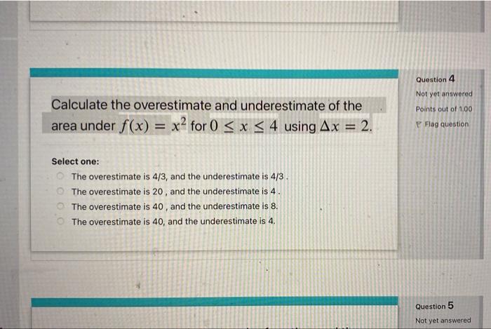 Solved Question 4 Not yet answered Points out of 1,00 | Chegg.com