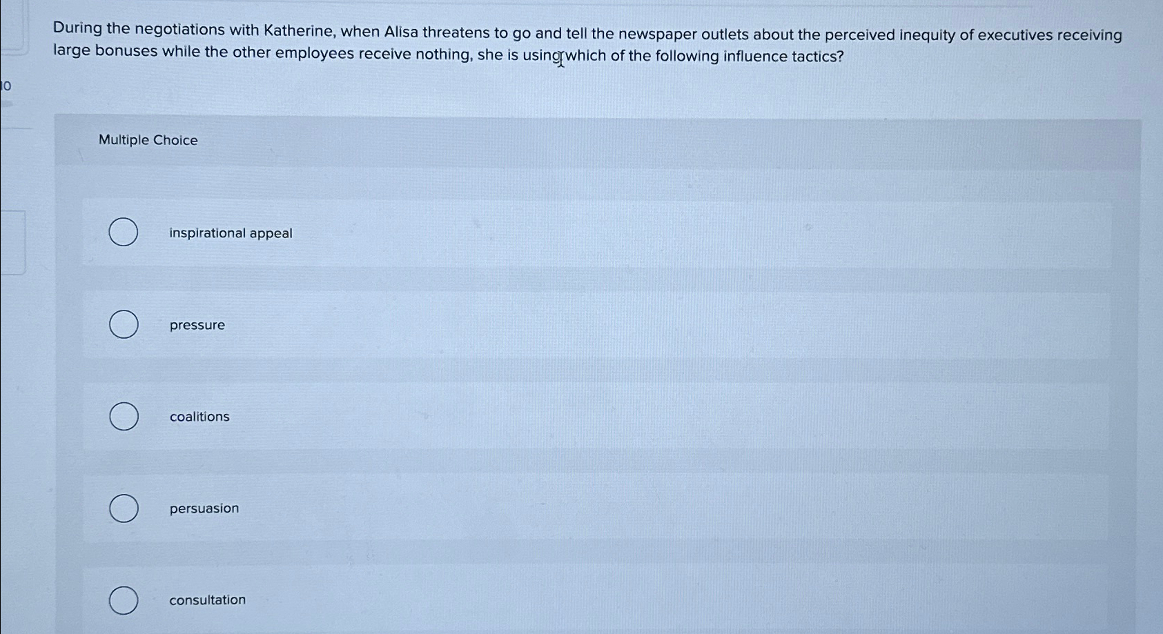 Solved During the negotiations with Katherine, when Alisa | Chegg.com