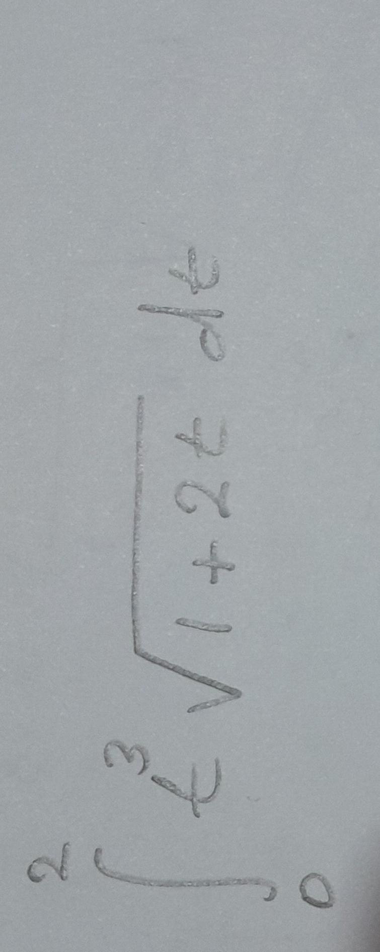 Solved ∫02t31+2tdt | Chegg.com