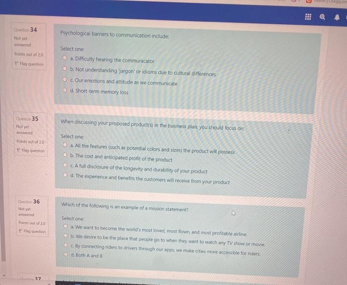 Solved Hold O 29 The business plan should be completed after | Chegg.com
