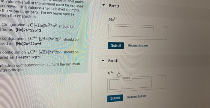 Solved Write the valence-shell ground-state electron | Chegg.com