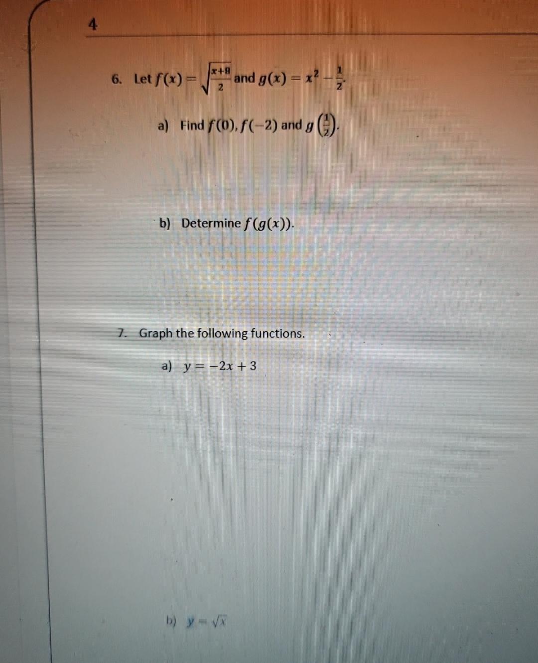 Solved 46. ﻿Let f(x)=x+822 ﻿and g(x)=x2-12.a) ﻿Find | Chegg.com