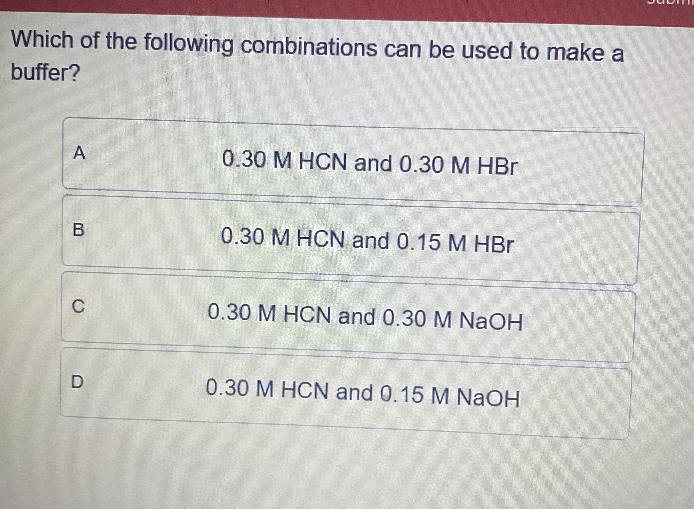 Solved Which of the following combinations can be used to | Chegg.com