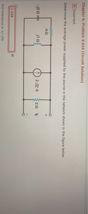 Solved Chapter 9, Problem 9.024 (Circuit Solution) x | Chegg.com