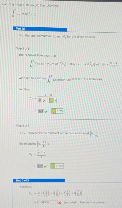 Solved Given the integral below, do the following. | Chegg.com