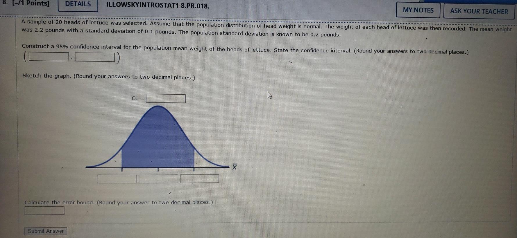 Solved 8. 1-/1 Points) DETAILS ILLOWSKYINTROSTAT1 8.PR.018. | Chegg.com