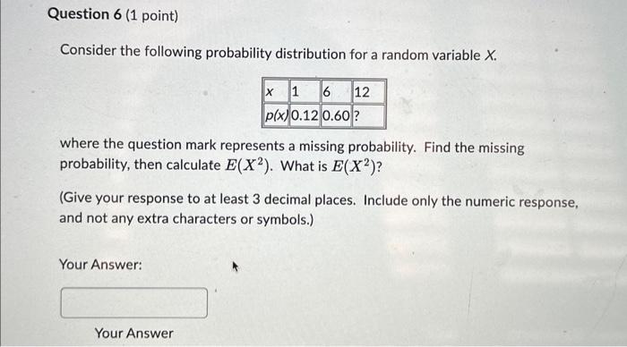 Solved Consider the following probability distribution for a | Chegg.com