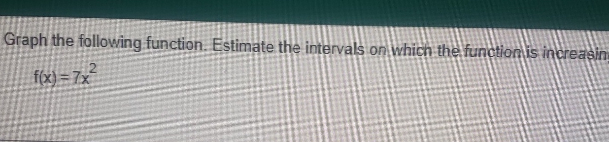 Solved Create a graph of Graph the following function. | Chegg.com