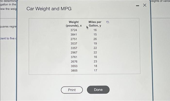 Solved An engineer wants to determine how the weight of a | Chegg.com Solved An engineer wants to determine how the weight of a | Chegg.com