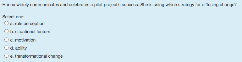 Solved Hanna widely communicates and celebrates a pilot | Chegg.com