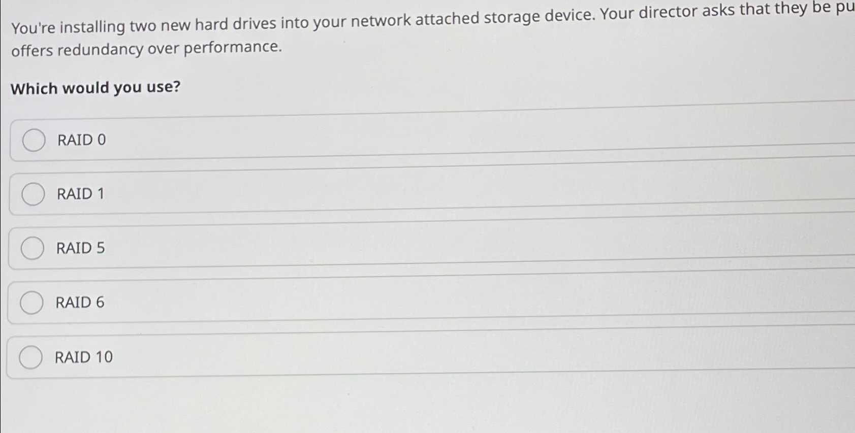 Solved You're installing two new hard drives into your | Chegg.com