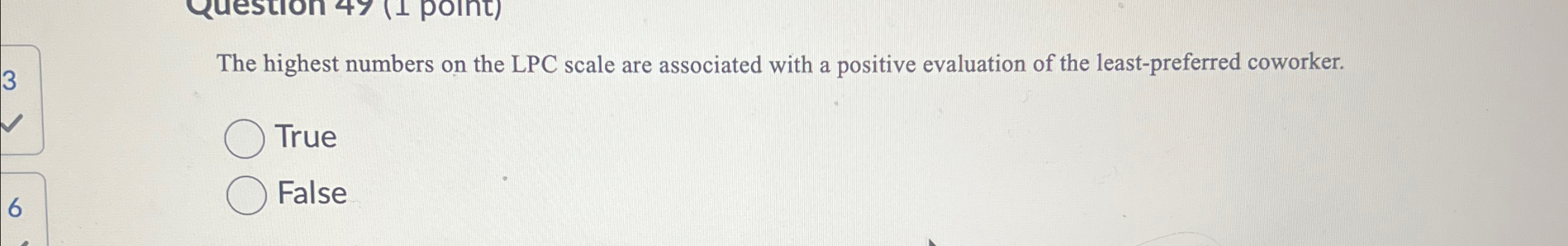 Solved The highest numbers on the LPC scale are associated | Chegg.com