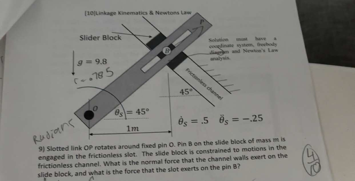 Solved Dynamics problems. Can please solver in terms of | Chegg.com