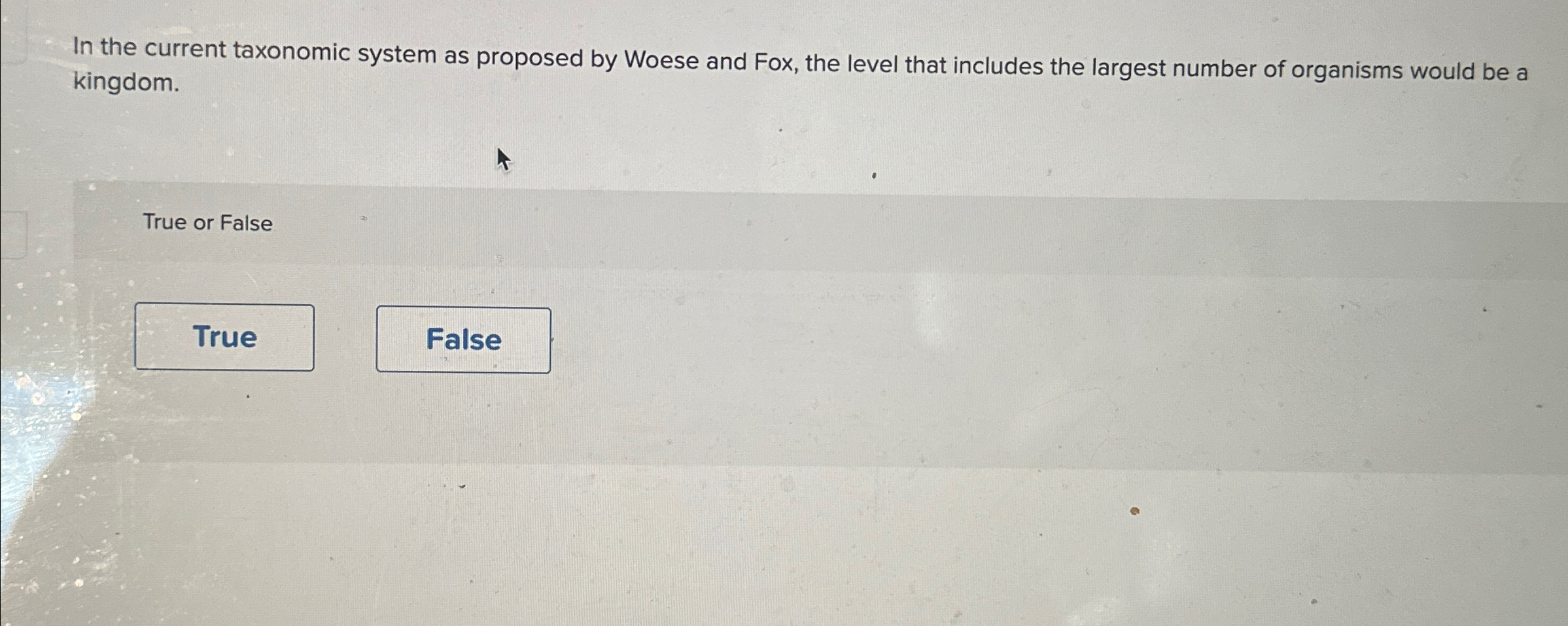 Solved In the current taxonomic system as proposed by Woese | Chegg.com