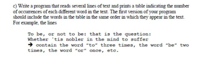 Solved C Write A Program That Reads Several Lines Of Text