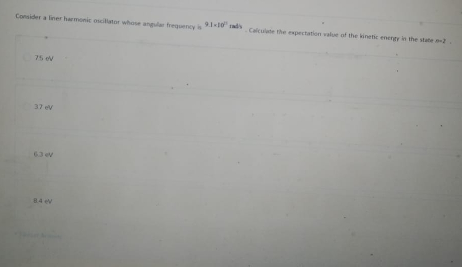 Solved Consider a liner harmonic oscillator whose angular | Chegg.com