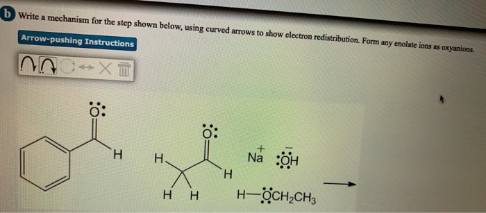Solved b Write a mechanism for the step shown below, using | Chegg.com