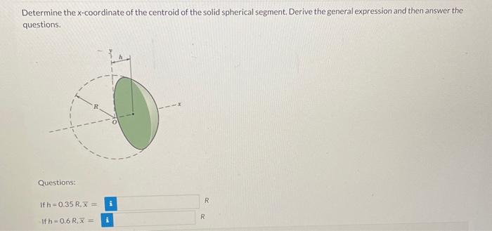 Solved Determine the x-coordinate of the centroid of the | Chegg.com