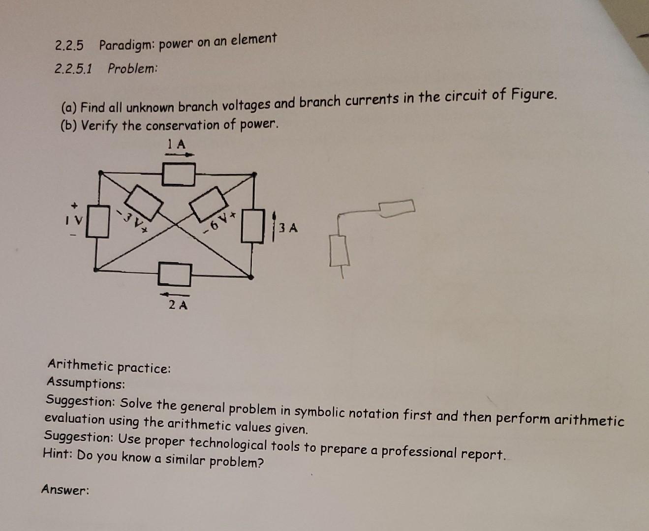 Solved (a) Find all unknown branch voltages and branch | Chegg.com