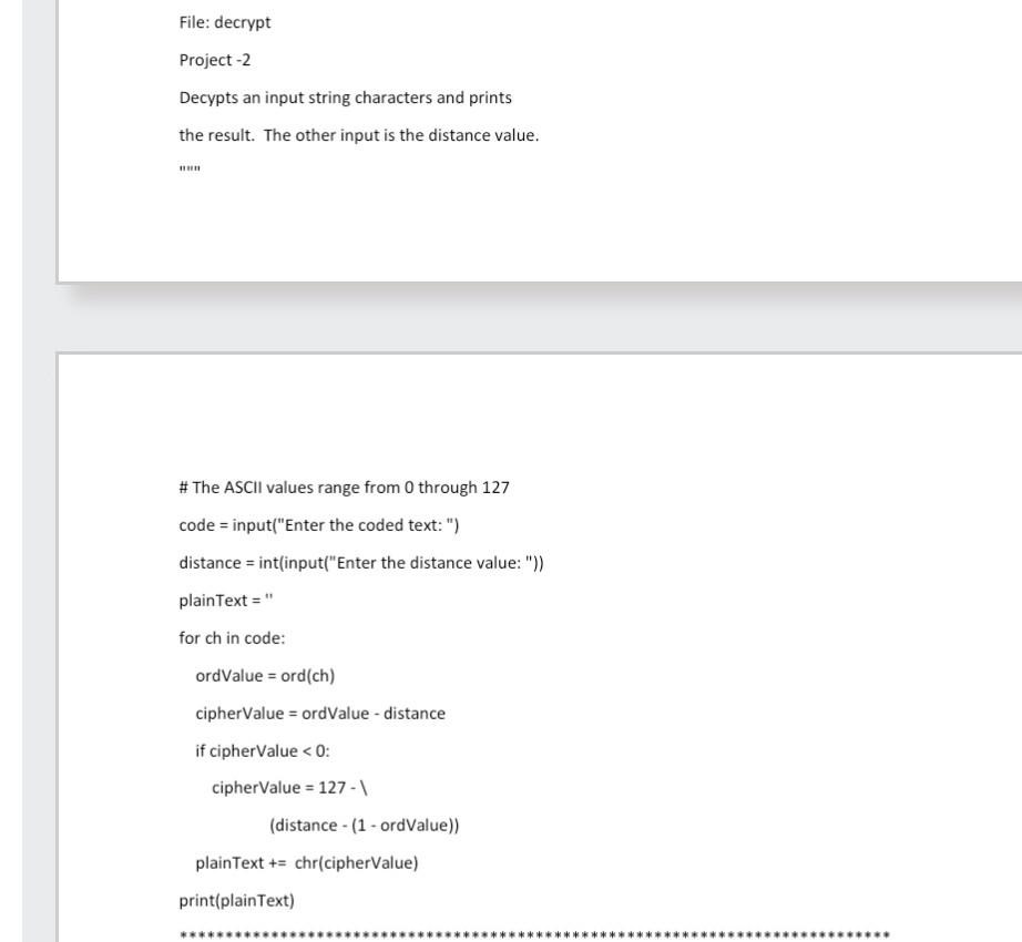 Note: Write these codes of projects 1-8 on replit and | Chegg.com