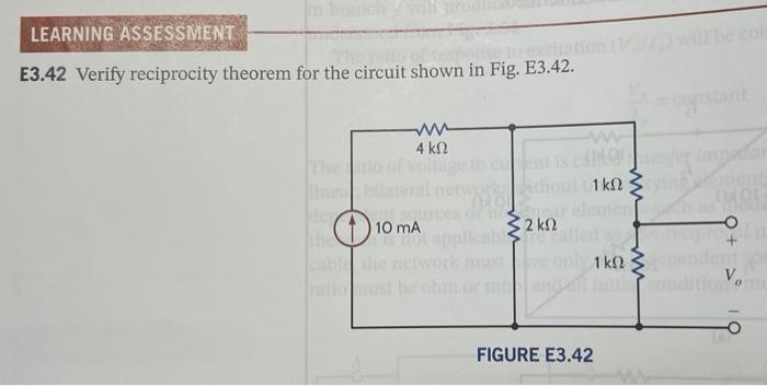 Solved verify reprocity theorem for the circuit shown in | Chegg.com