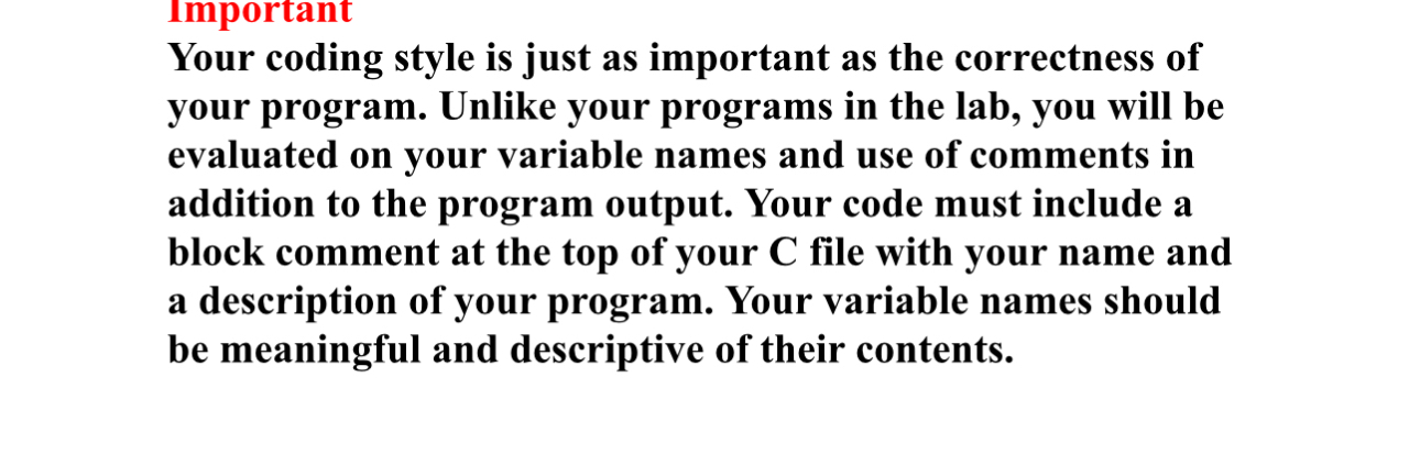 Solved Can someone please solve this C code? Program: | Chegg.com