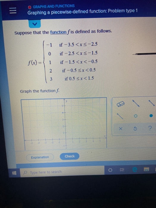Solved O GRAPHS AND FUNCTIONS Graphing a piecewise-defined | Chegg.com