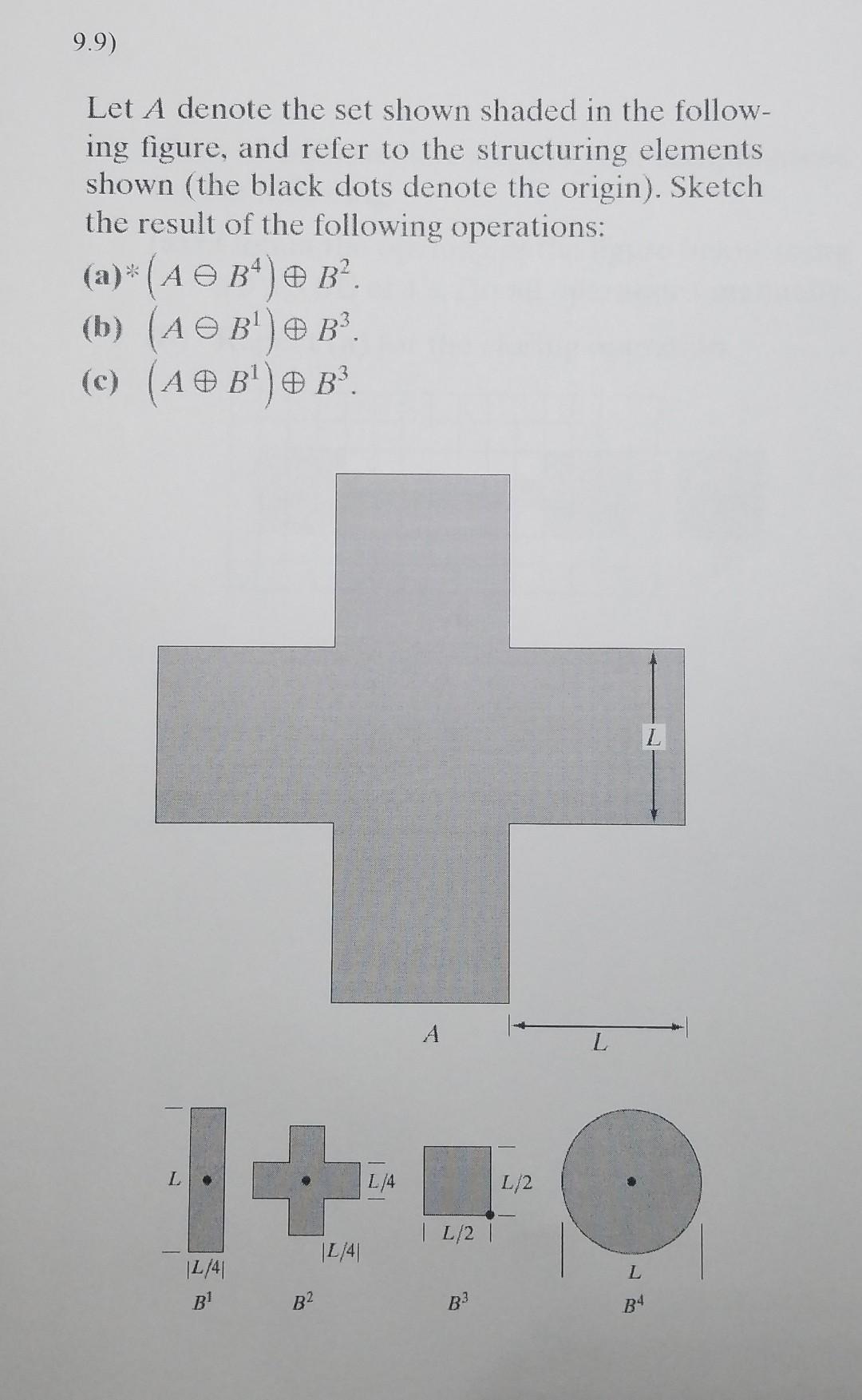 Solved 9.9) Let A denote the set shown shaded in the follow- | Chegg.com