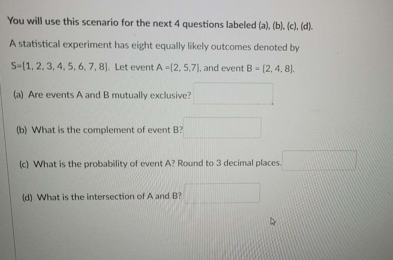 Solved You will use this scenario for the next 4 questions | Chegg.com