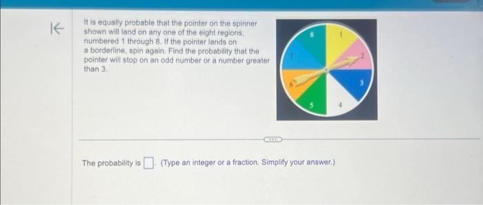 Solved It is equally probable that the pointer on the | Chegg.com