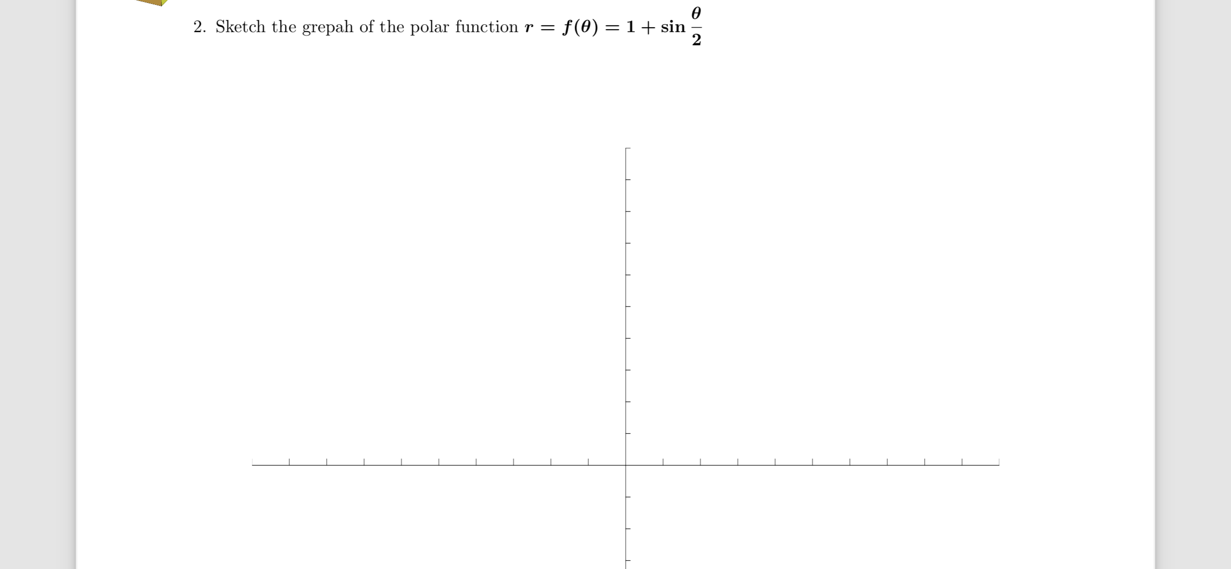 Solved Sketch the grepah of the polar function | Chegg.com