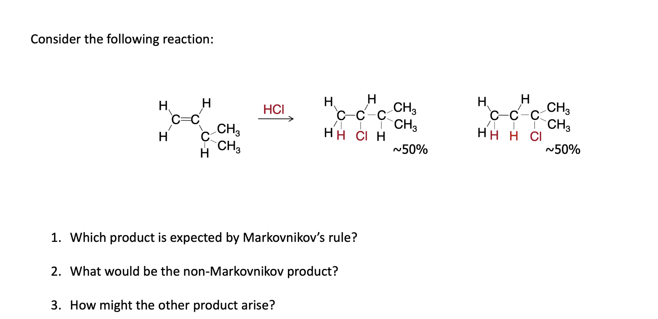 Solved Consider the following reaction:Which product is | Chegg.com