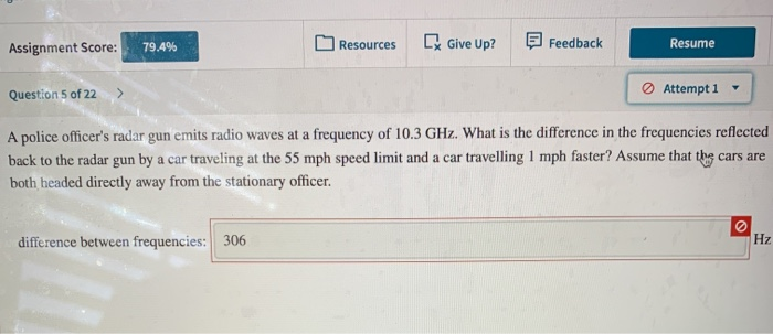Solved Assignment Score: 79.4% Resources [ Give Up? Feedback | Chegg.com