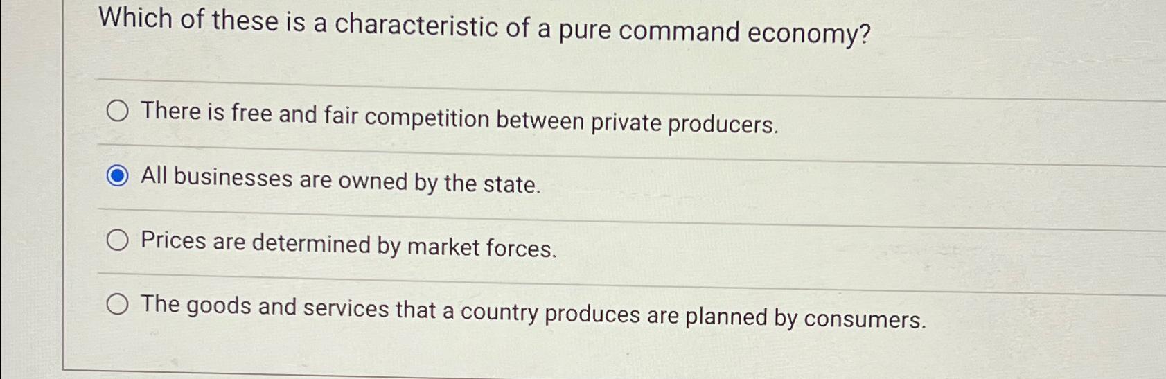 Solved Which of these is a characteristic of a pure command | Chegg.com