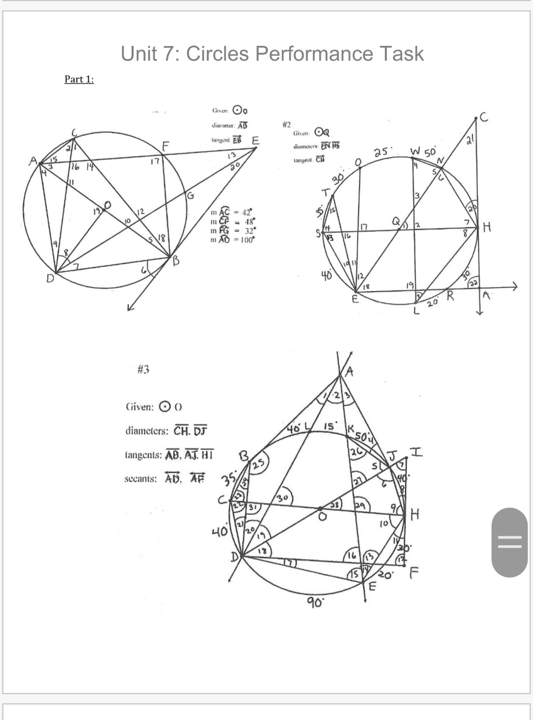 Solved Part 1: pick 2 circles from the group of 3 to find | Chegg.com