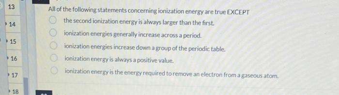 Solved Place the following ions in order from smallest to | Chegg.com