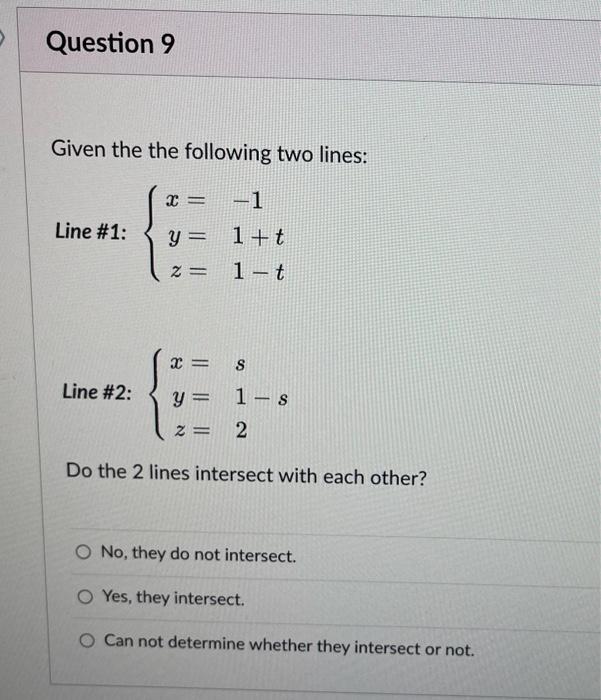 Solved Given the the following two lines: Line \#1: | Chegg.com