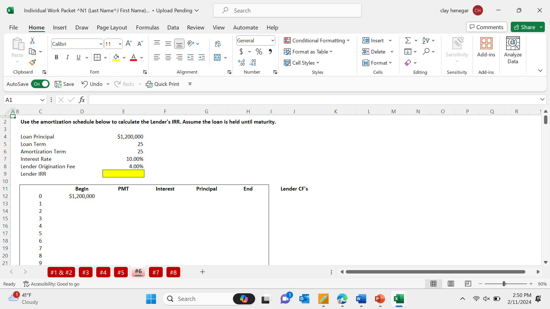 Solved Need this answered in Excel | Chegg.com