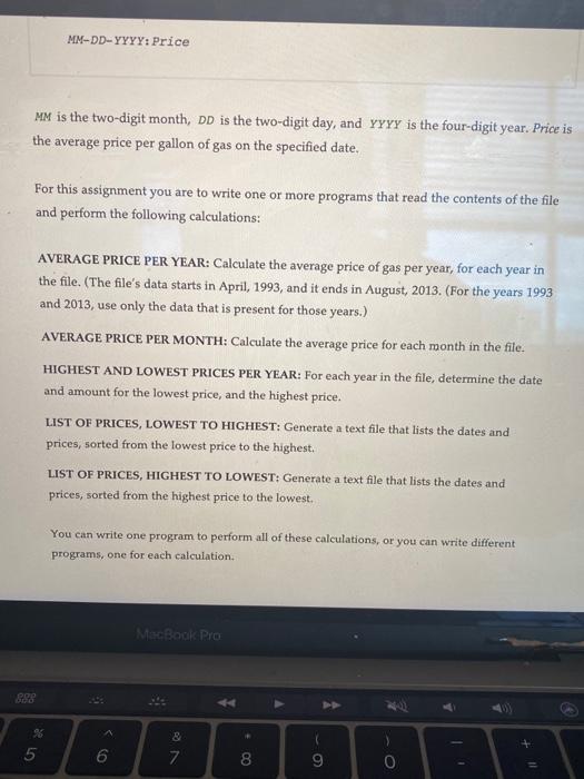 Solved 18. Gas Prices In the student sample program files | Chegg.com