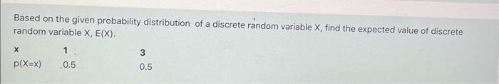 Solved The discrete random variable X has a cumulative | Chegg.com