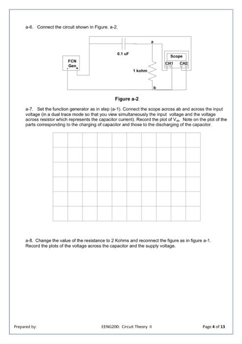 Solved Experiment No. 2 First Order Circuits 1. Objectives | Chegg.com