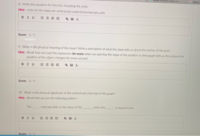 Solved 1. Use this data table and graph to collect and | Chegg.com