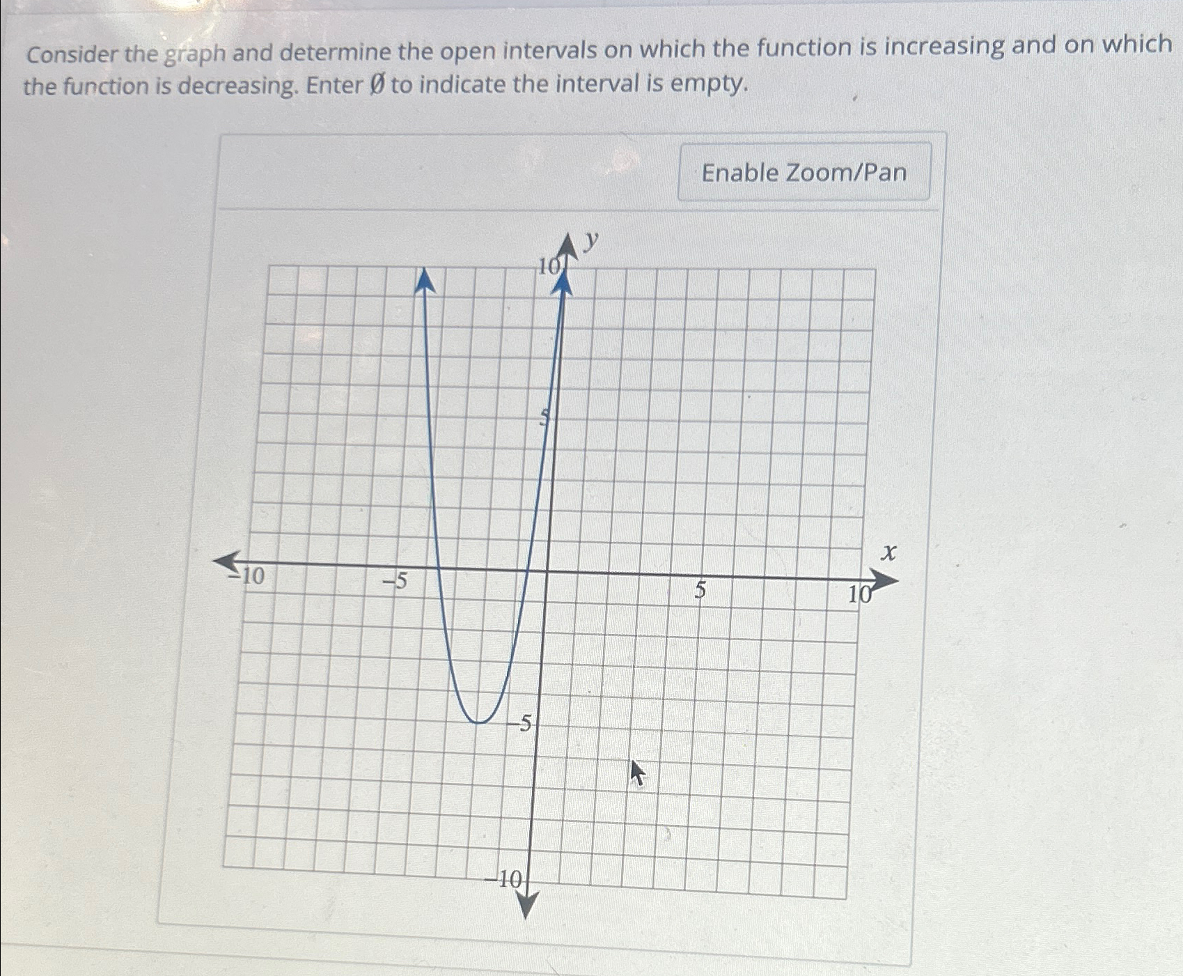 Solved Consider the graph and determine the open intervals | Chegg.com