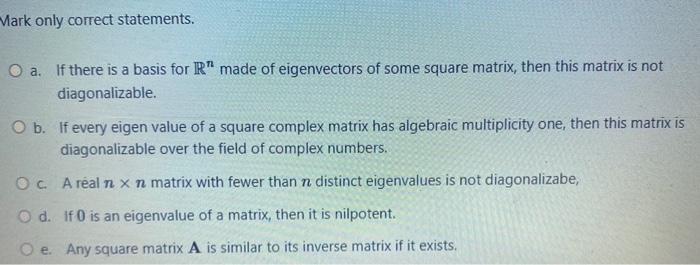 Solved Let A be a 2×2 matrix with complex eigenvalues a±bi, | Chegg.com