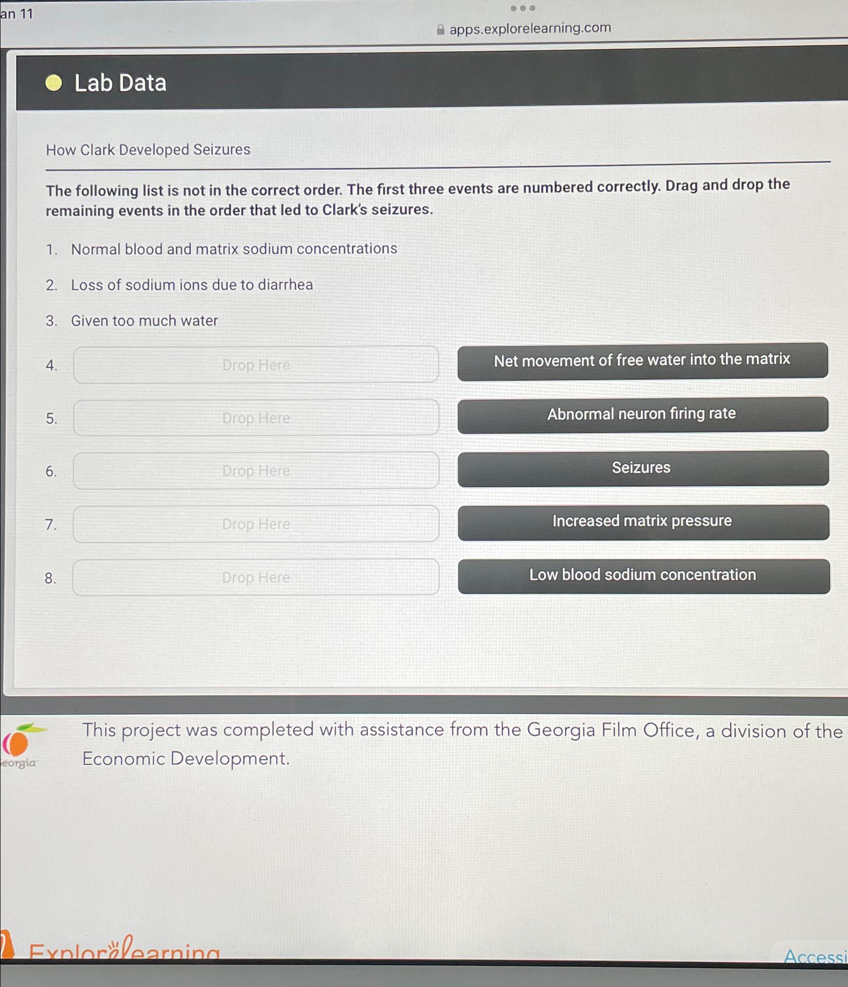 Solved an 1100apps.explorelearning.comLab DataHow Clark | Chegg.com