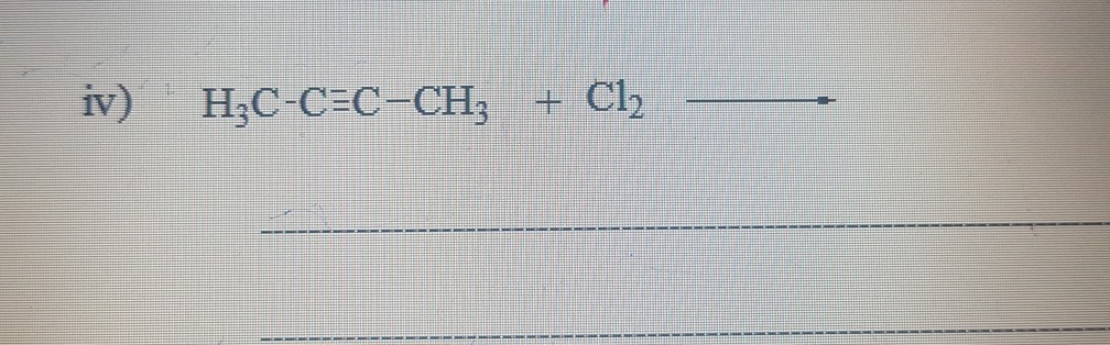 Solved iv) H3C-C=C=CH Cl2 | Chegg.com