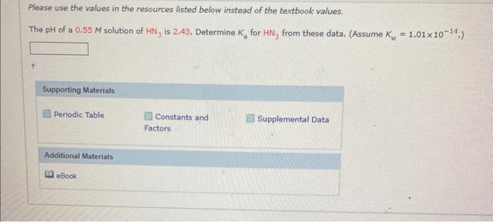 Solved Please use the values in the resources listed below | Chegg.com
