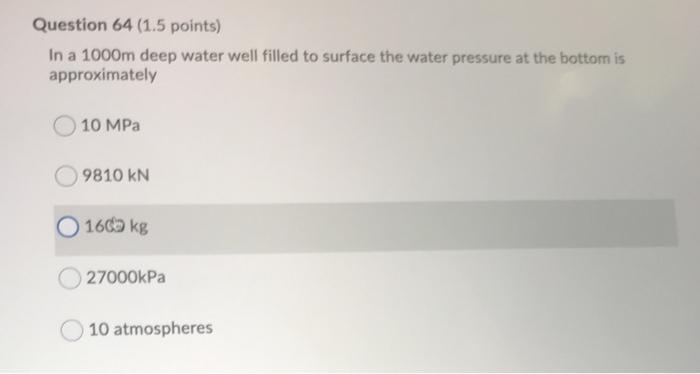 Solved Question 63 (1.5 points) Due to tectonic compression, | Chegg.com